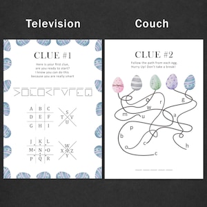 Easter Egg Hunt Clues Easter Scavenger Hunt for Teens Easter Bunny ...