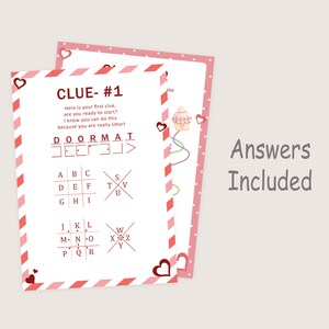 Valentine's Day Scavenger Hunt for Older Kids Valentines Day Scavenger ...