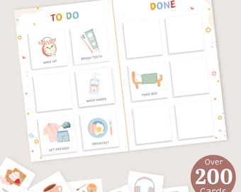 Routine Cards for Kids Daily Routine Cards Daily Rhythm Chart Visual ...