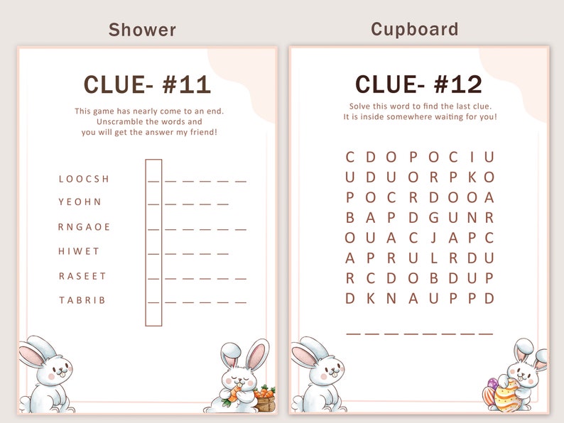 Easter Scavenger Hunt for Teens Easter Hunt Clues Older Kids - Etsy