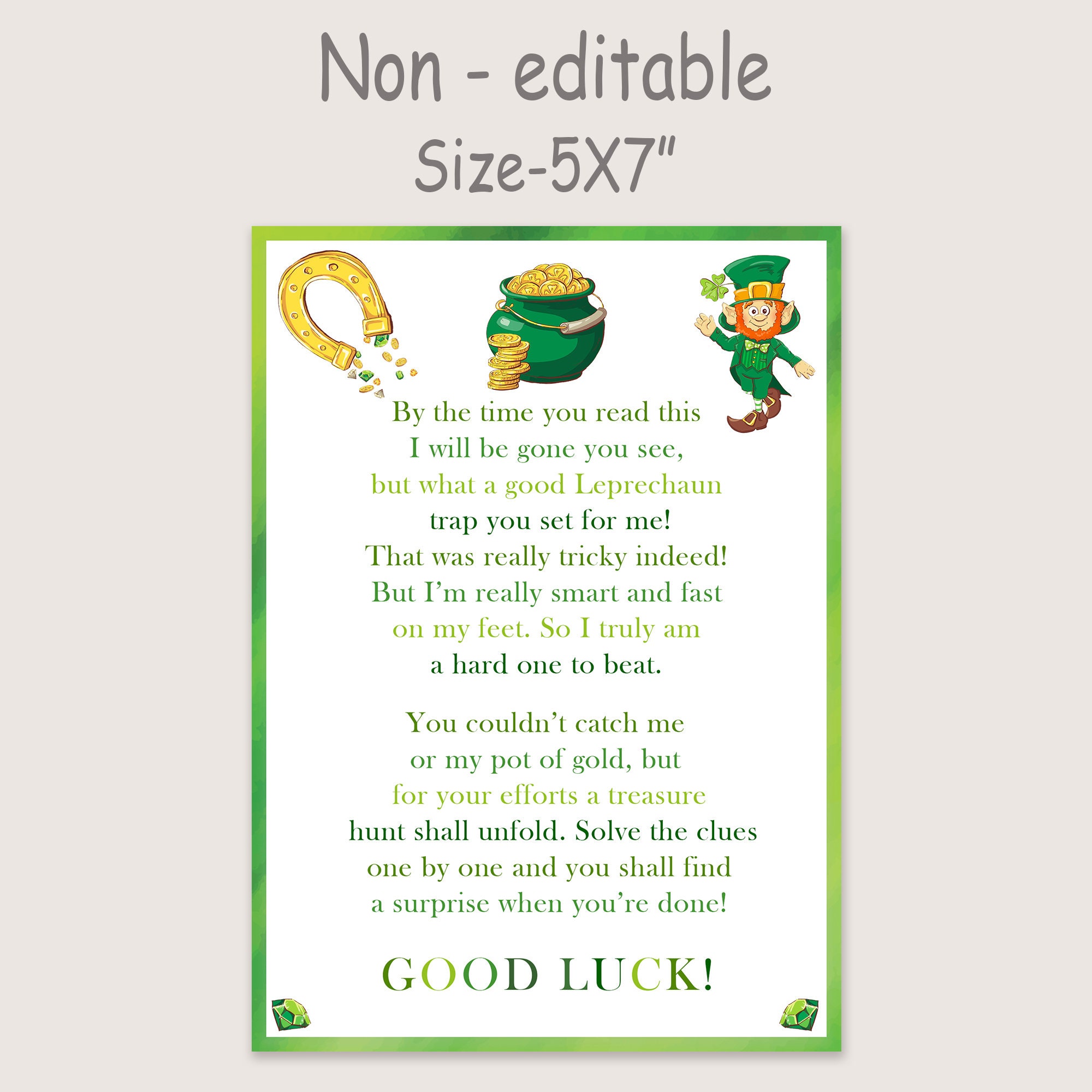 Leprechaun Mail for St Patricks Day Scavenger Hunt Saint Patricks Day ...