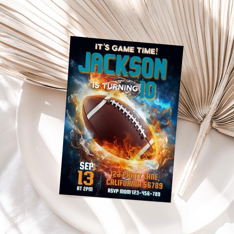 Football Invitation - Etsy