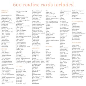 Routine Flip Chart Editable Morning Evening Visual Schedule Kids Daily ...