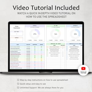 Eisenhower Matrix Task Priority Tracker to Do List Spreadsheet Task ...