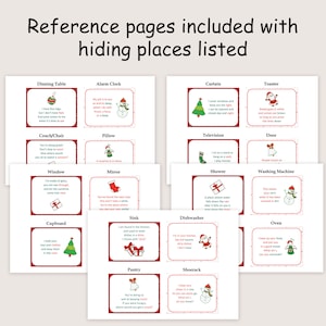 Christmas Scavenger Hunt for Kids Holiday Indoor Treasure Hunt Clues ...