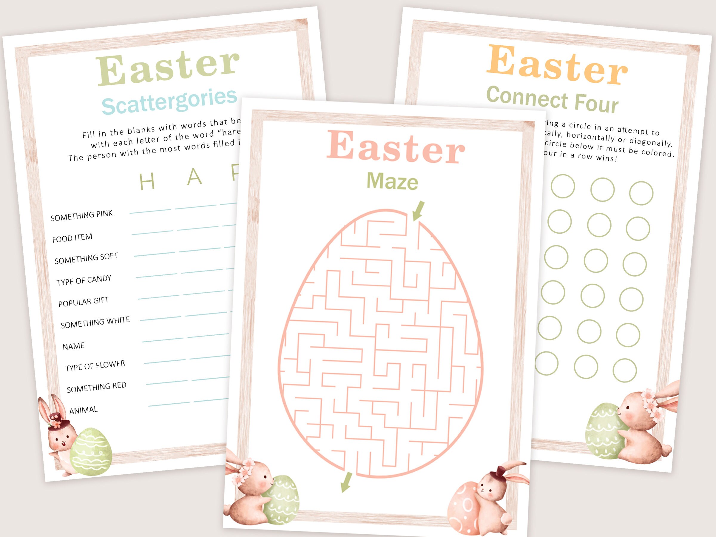 Easter Games for Kids Easter Party Games Bundle Easter Egg Activities ...