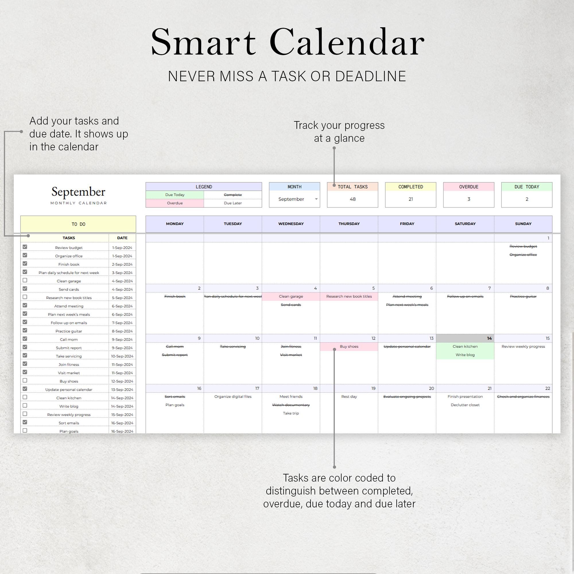 Weekly Time Blocking Planner Spreadsheet 24 Hour Weekly Schedule ...