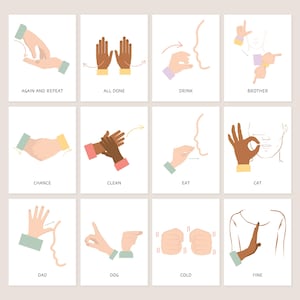 ASL Flashcard American Sign Language Special Education Nonverbal ...