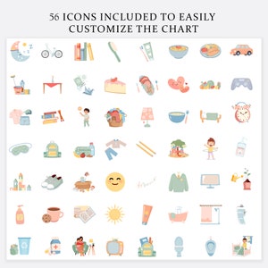 Routine Flip Chart Toddler Routine Chart Morning Evening Visual ...