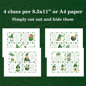 Leprechaun Scavenger Hunt for Kids St Patricks Day Treasure Hunt ...