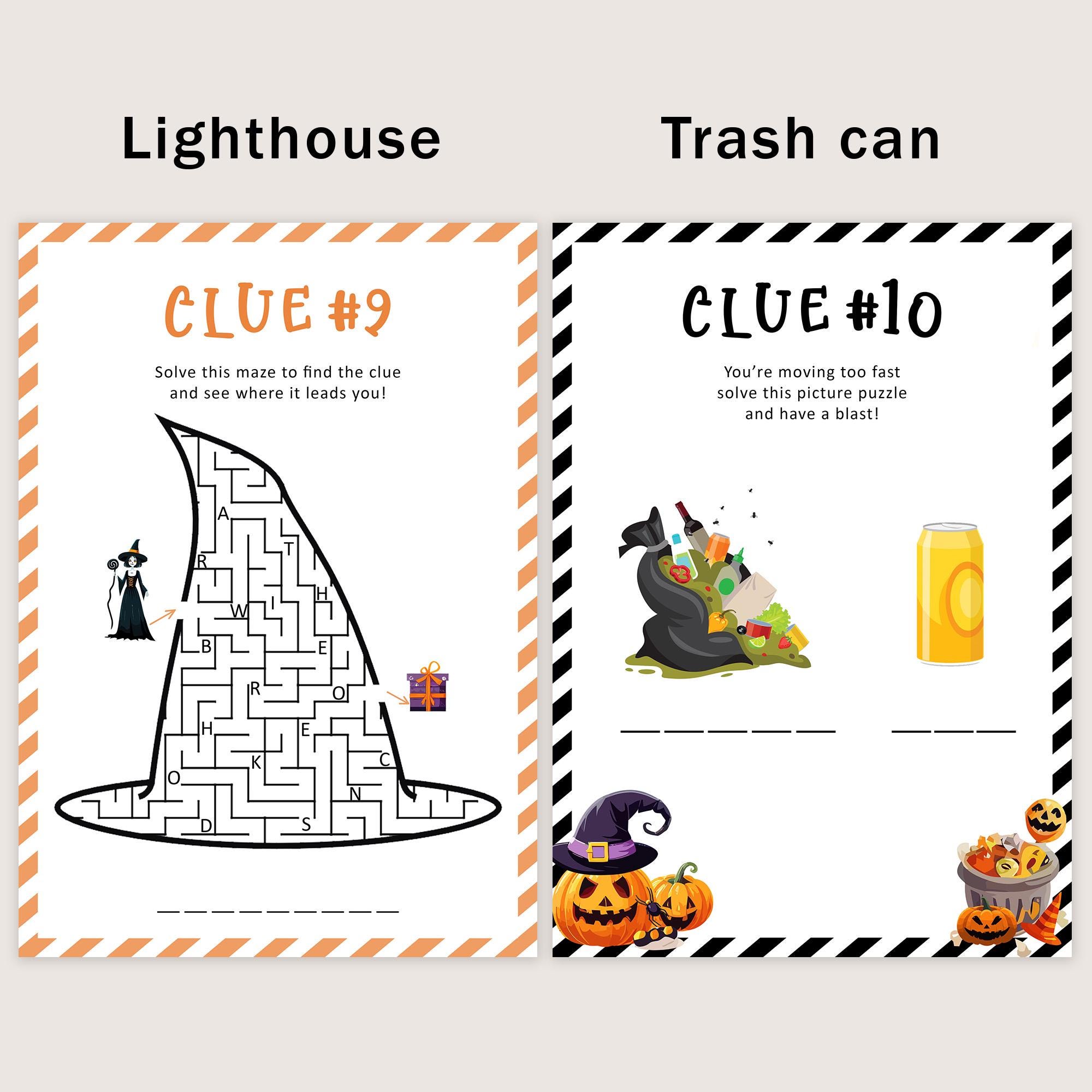 Halloween Scavenger Hunt for Older Kids Halloween Scavenger Hunt for ...