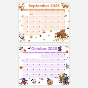 Kids Calendar 2025 Children's Calendar Homeschool Planner Classroom ...