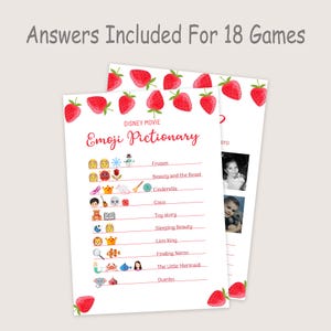 Strawberry Baby Shower Games Bundle Straw Berry Party Activity Berries ...