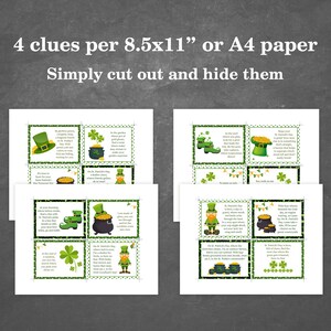 St Patricks Day Scavenger Hunt for Kids St Pattys Day Treasure Hunt ...