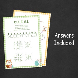 Easter Scavenger Hunt for Older Kids Easter Egg Hunt Clues Teens Indoor ...