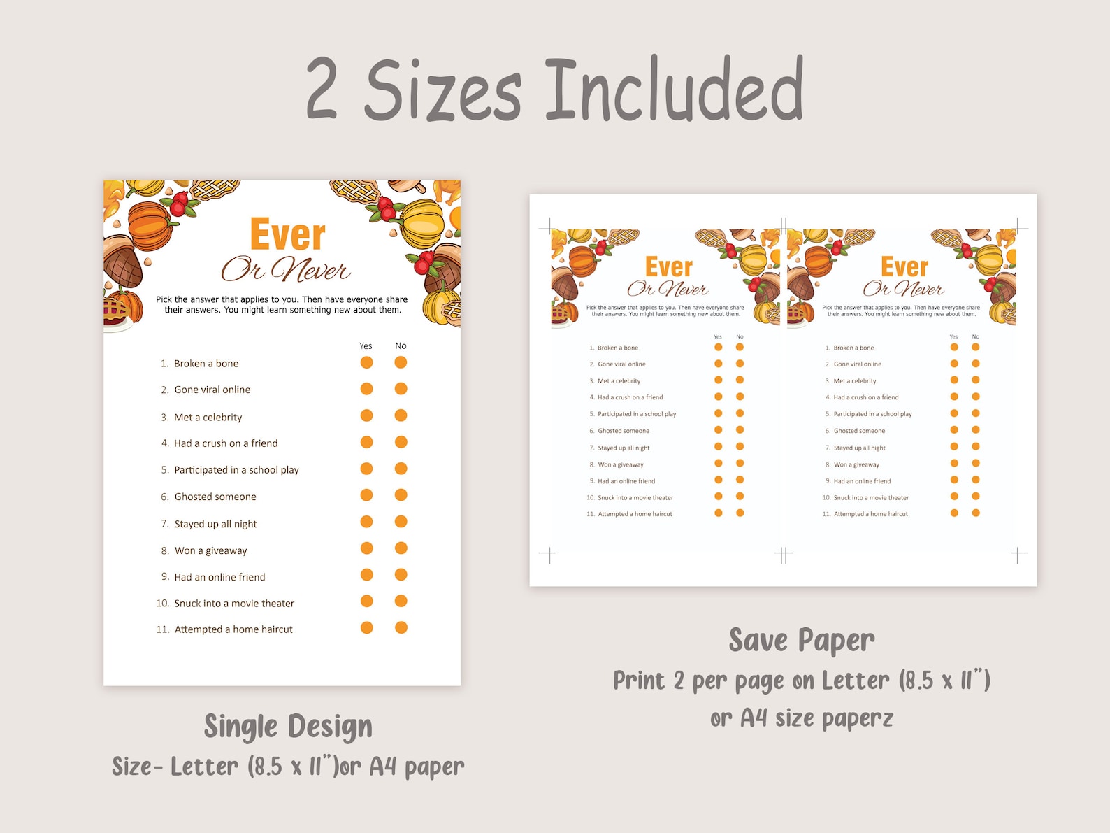 Thanksgiving Games Bundle Thanksgiving Day Dinner Party Games Family ...