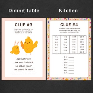 Easter Scavenger Hunt for Teens Easter Egg Hunt Clues Easter Bunny ...