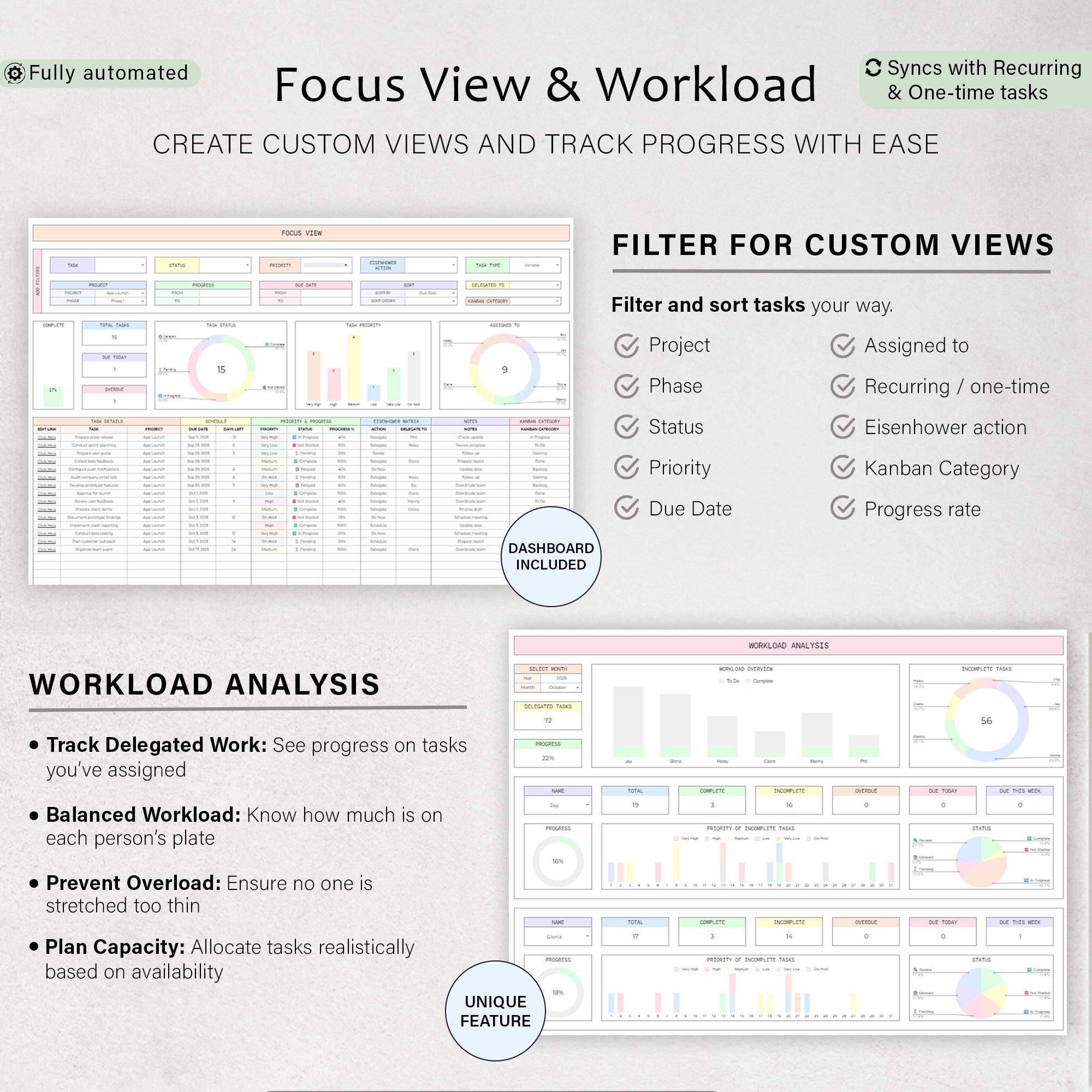Project Management Spreadsheet Team Project Manager Template Task ...