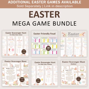 Easter Games for Kids Easter Party Games Bundle Easter Egg Activities ...