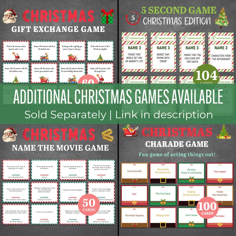 Christmas Friendly Feud Quiz Christmas Family Feud Game Holiday Party ...