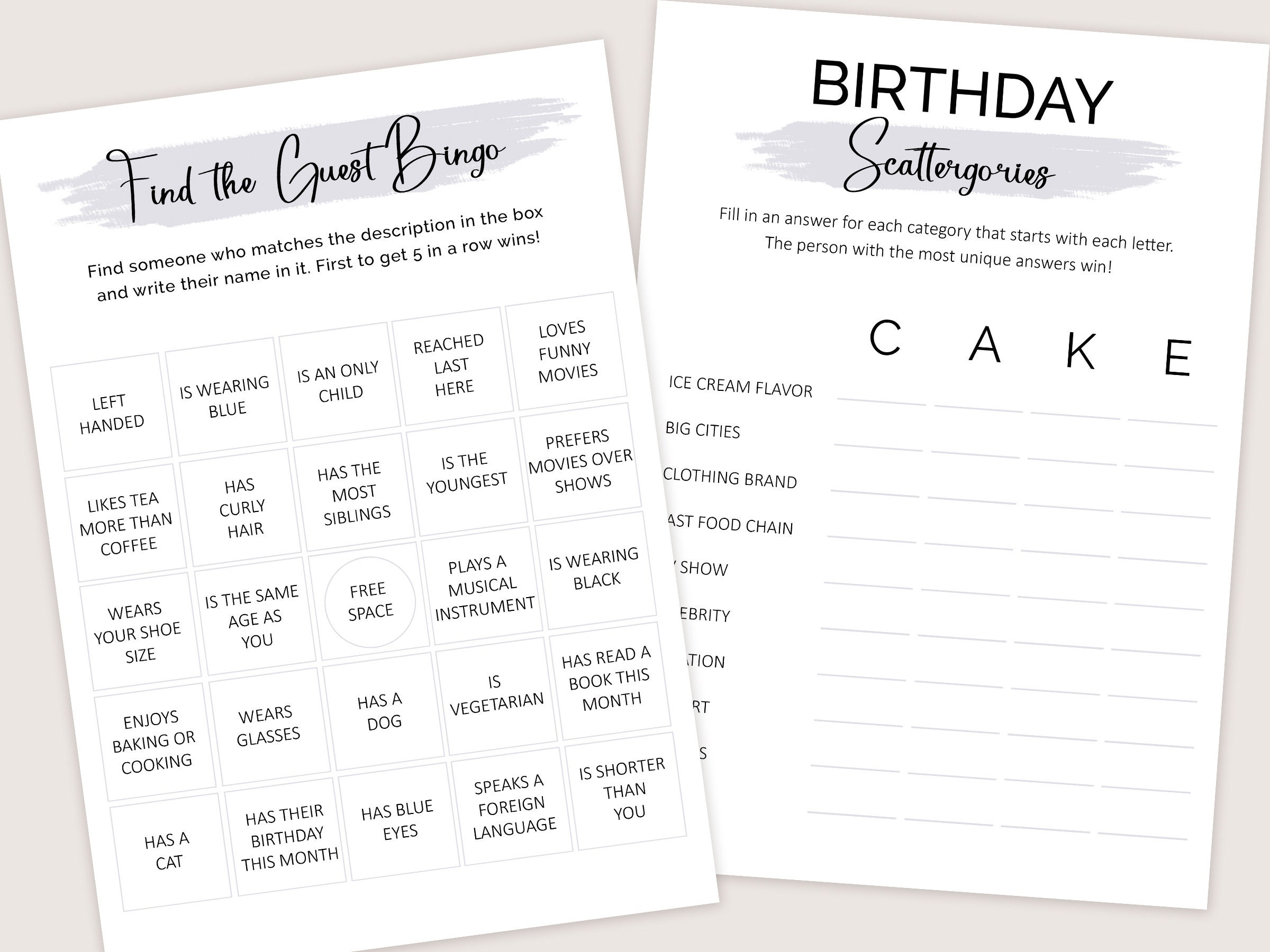 Birthday Games for Him Birthday Boy Games Birthday Party Games for Men ...
