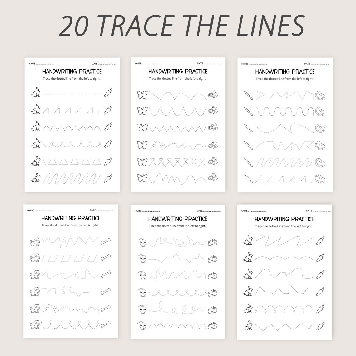 Preschool Line Tracing Worksheets Lines Trace Pages Homeschool Busy ...