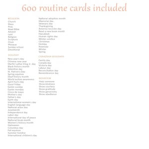 Routine Flip Chart Editable Morning Evening Visual Schedule Kids Daily ...