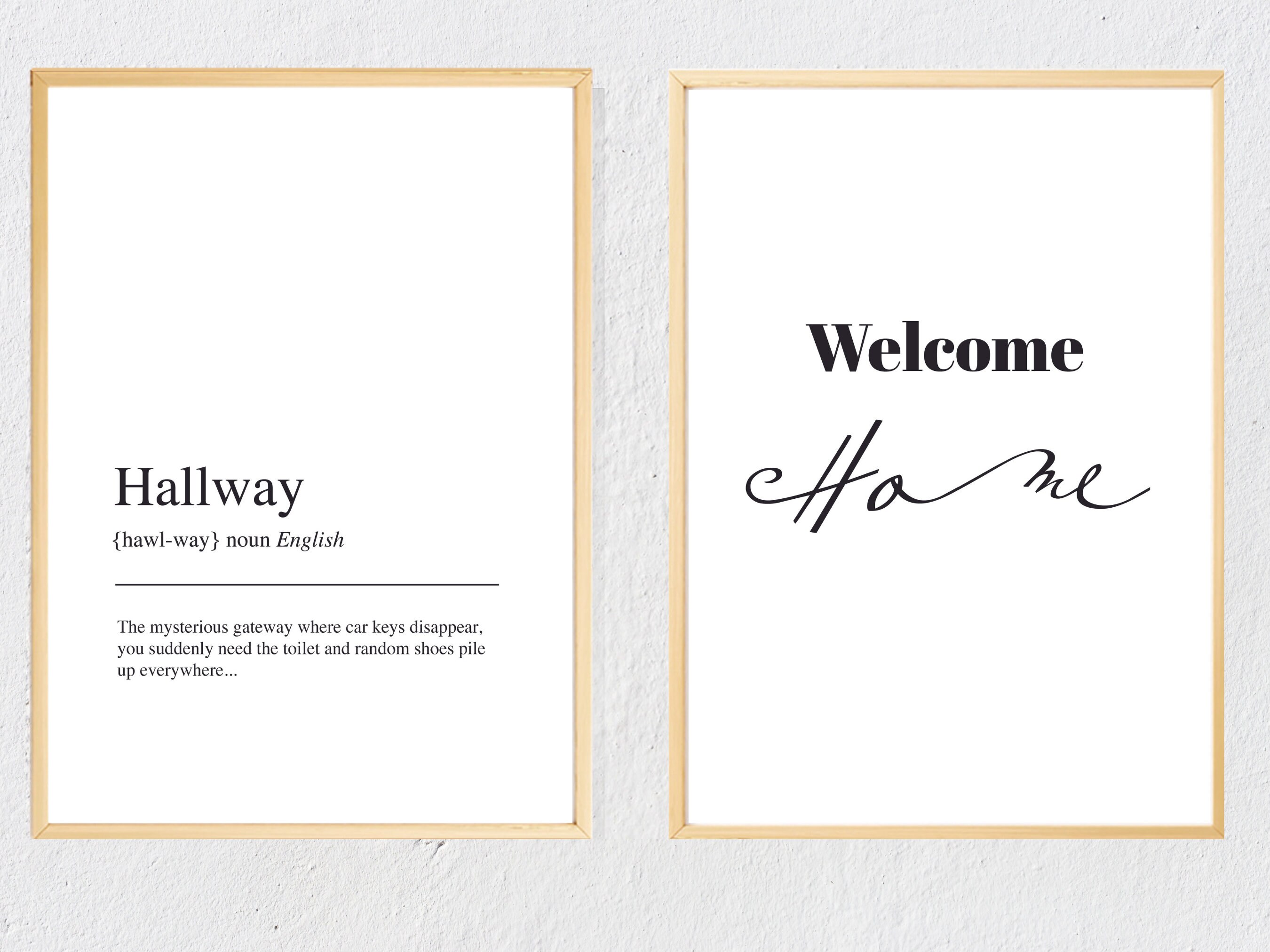 Family Hallway Print Set 8 Prints Hallway Gallery Wall Art Home Decor ...