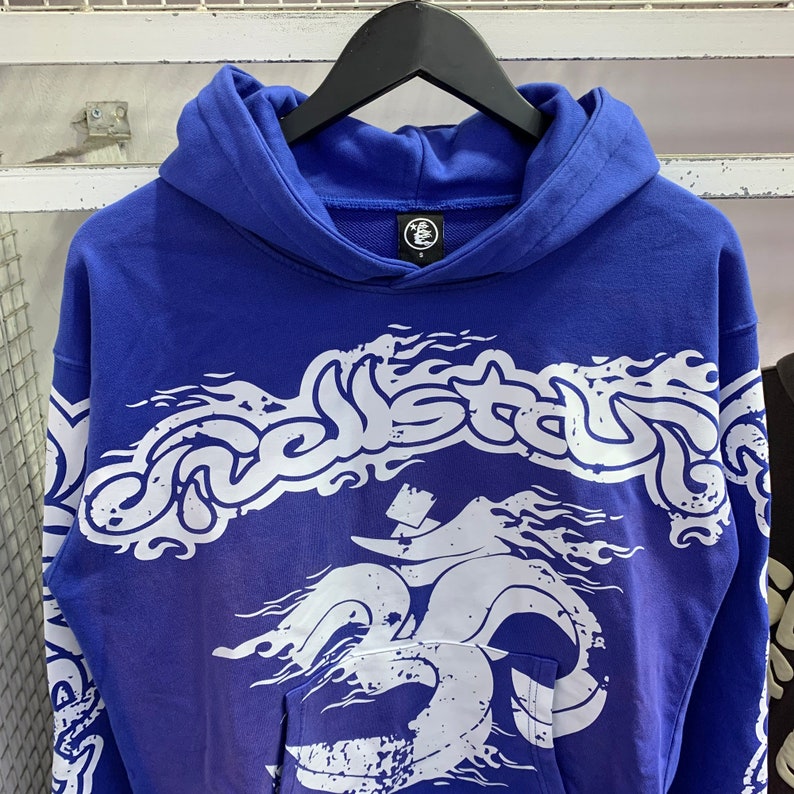 Hellstar Blue Hoodie Pants Suit - Etsy