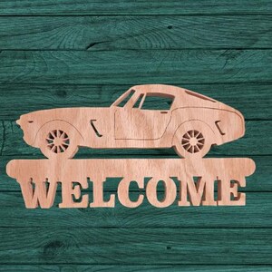 Wooden Vintage Car Welcome Sign - Rustic Wall Art Decor - Etsy