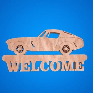 Wooden Vintage Car Welcome Sign - Rustic Wall Art Decor - Etsy