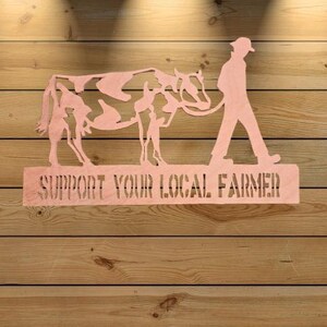 Handmade Wooden Farmer Sign | Rustic Farmhouse Wall Decor - Etsy