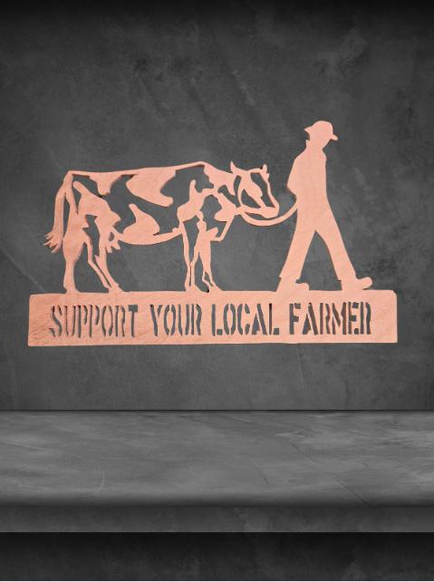 Handmade Wooden Farmer Sign | Rustic Farmhouse Wall Decor - Etsy