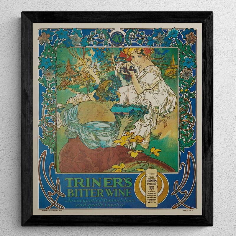 Art Nouveau Poster - Etsy