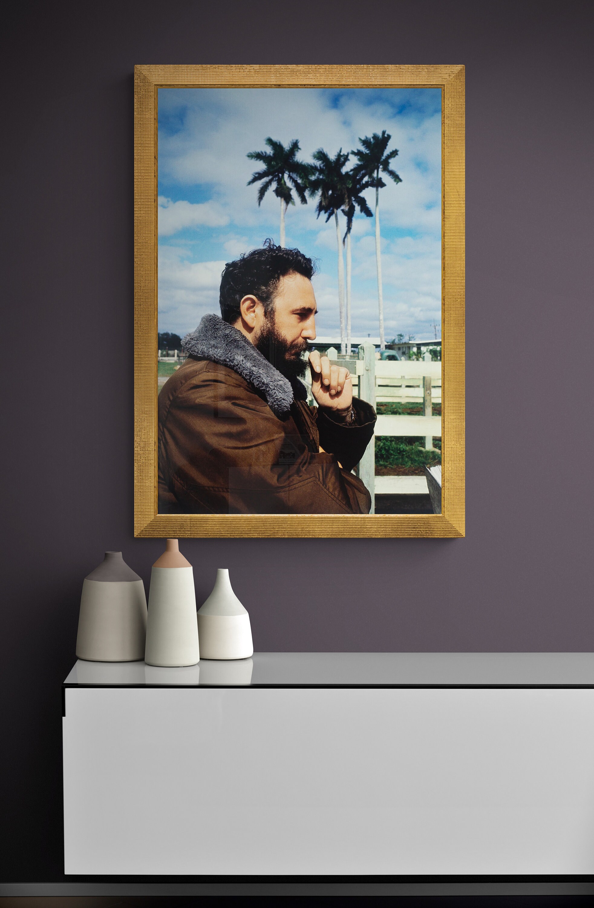 Fidel Castro Portrait Political Photography Havana Cuban History ...