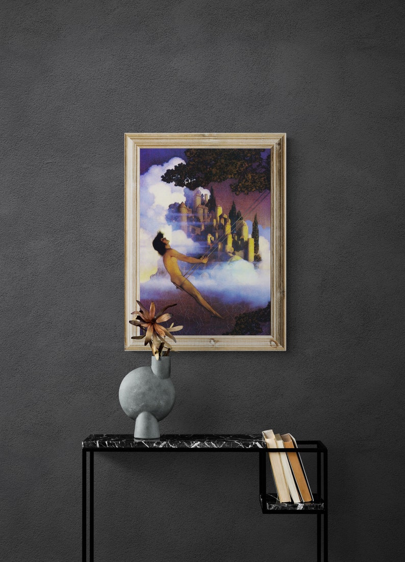 Maxfield Parrish Art Nouveau Dinky Bird Printable Art and Illustrations ...
