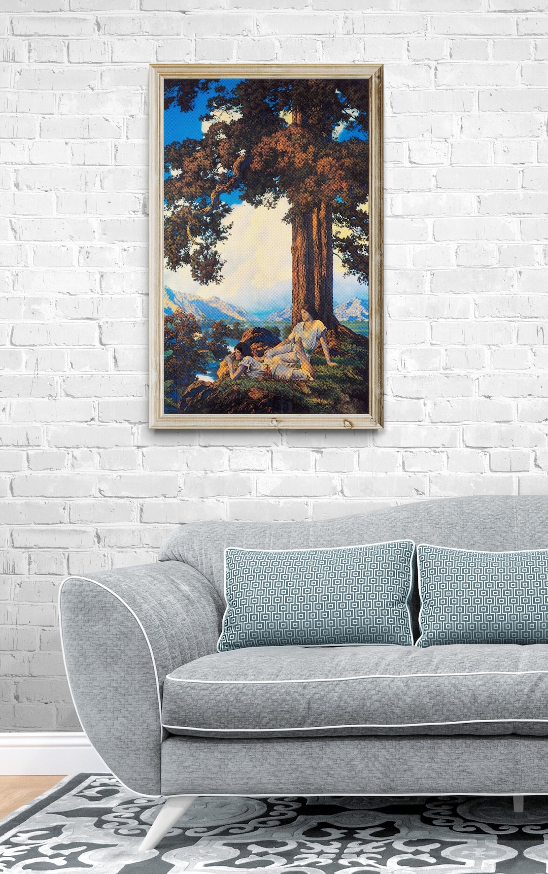 Maxfield Parrish, Hilltop, Art and Illustrations, Printable Art ...