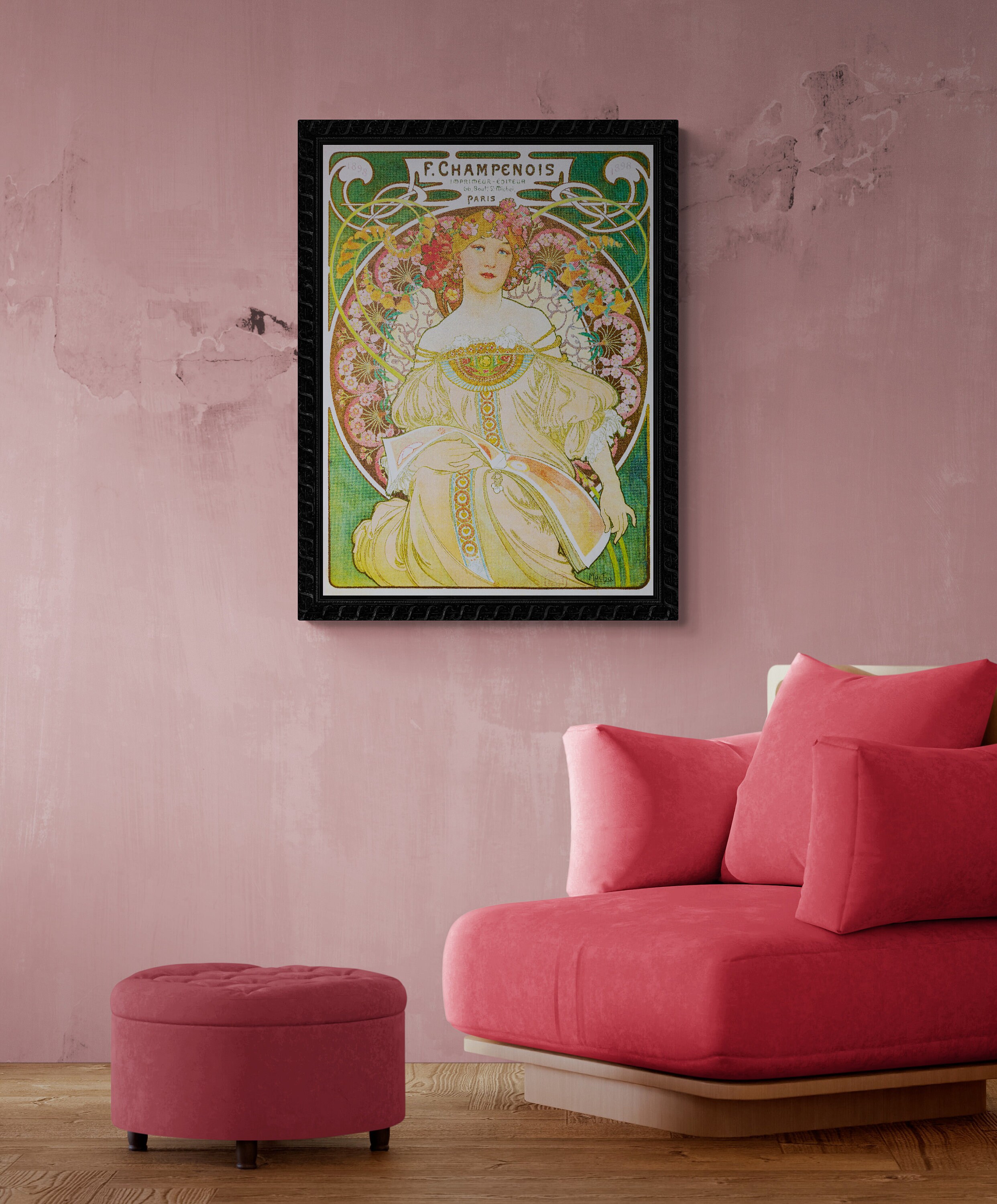 Alphonse Mucha Art Nouveau Rêverie Mucha Print Vintage Art Nouveau ...
