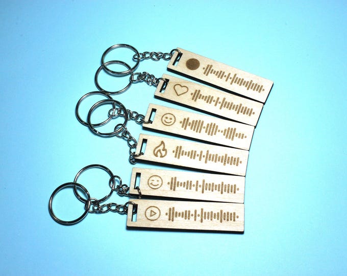 Spotify Code Keyring Custom Song Scan Spotify Keychain Personalized ...
