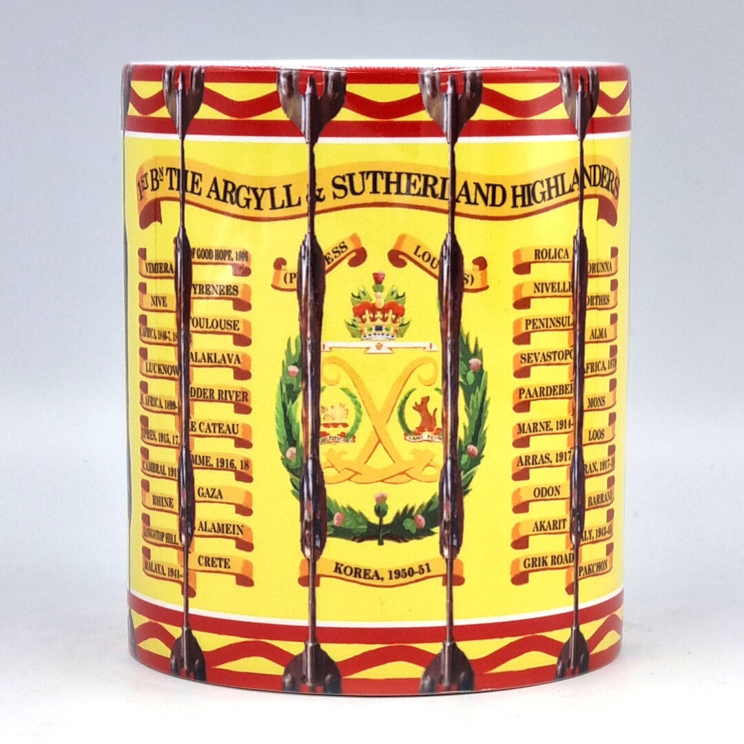 1st Bn the Argyll & Sutherland Highlanders Drum Mug - Etsy