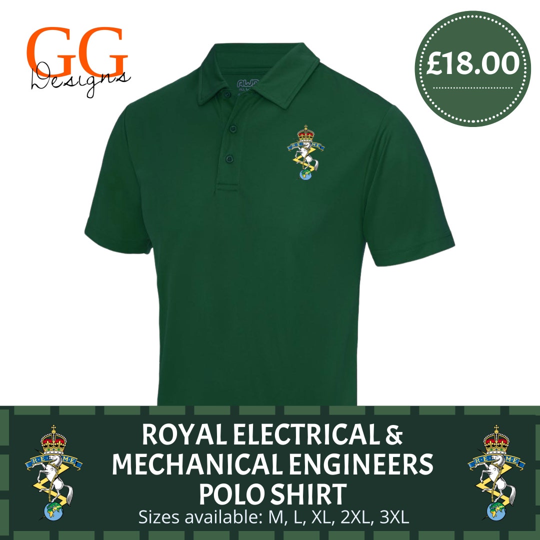Royal Electrical & Mechanical Engineers REME Polo Shirt - Etsy