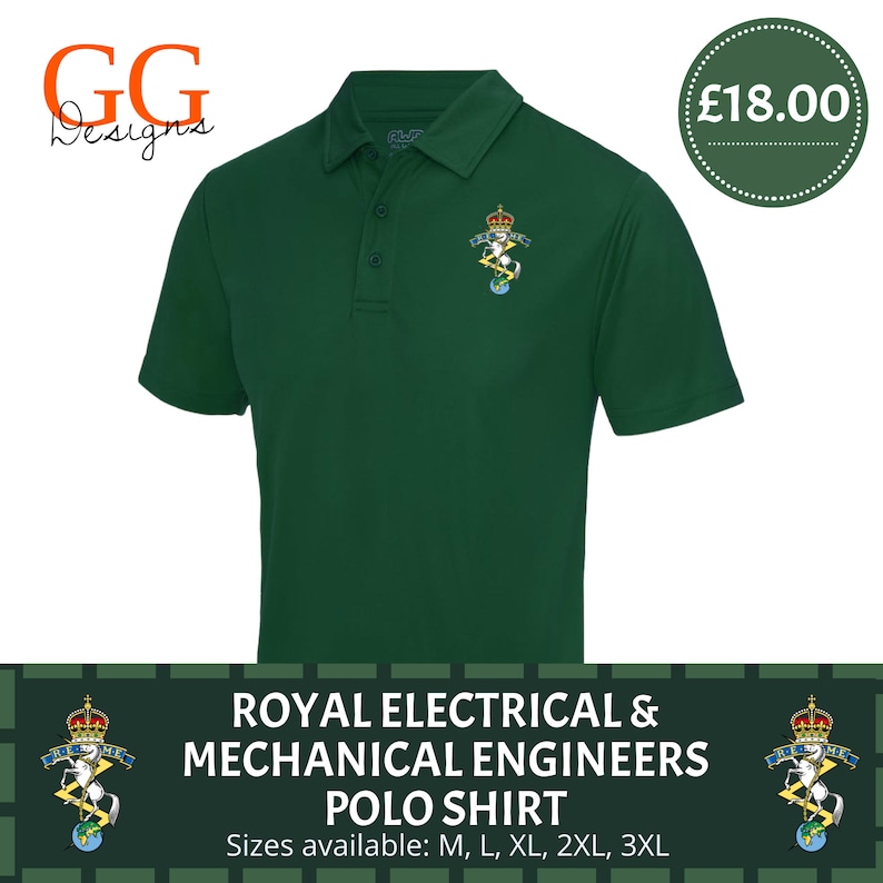 Royal Electrical & Mechanical Engineers REME Polo Shirt - Etsy