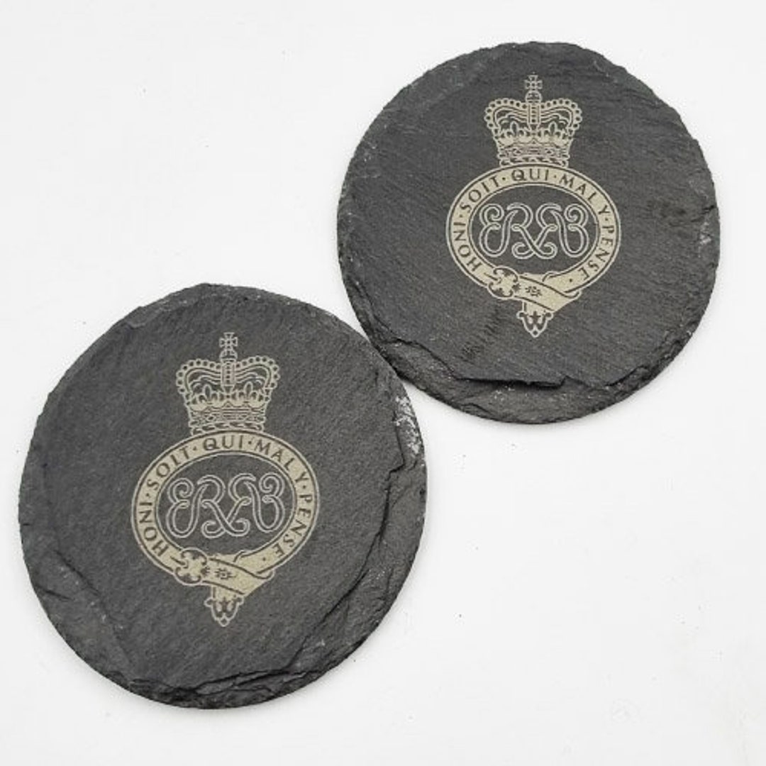 Grenadier Guards Slate Coasters pair - Etsy