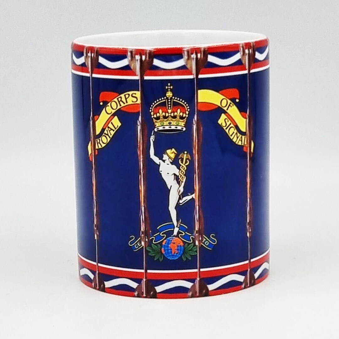 Royal Corps of Signals Drum Mug UPDATED DESIGN - Etsy