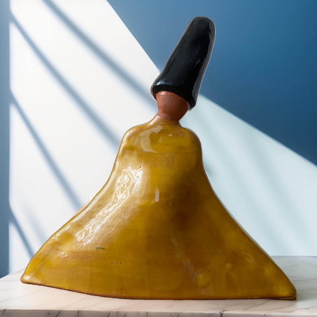 Handmade Ceramic Whirling Dervish Statue: Ramadan Gift, Mevlana Decor ...