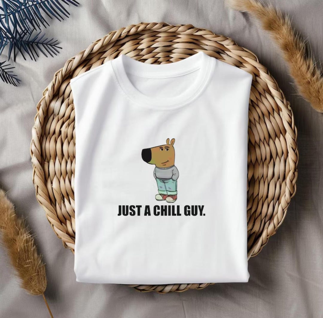 Just a Chill Guy Unisex Tee Funny Graphic T-shirt for Men & Women ...