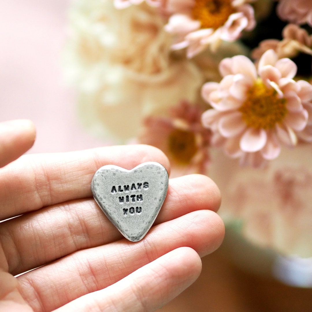 Always With You Pocket Heart Token Card - Etsy