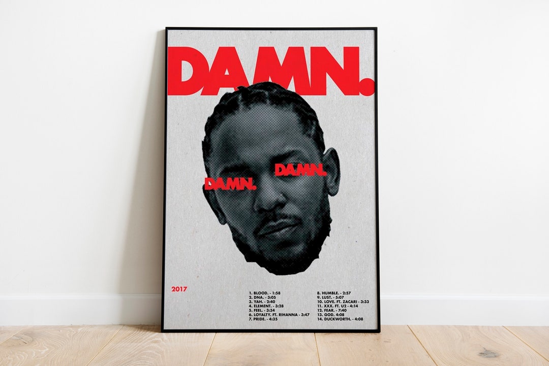 Damn. Kendrick Lamar Retro Custom Poster Vintage Album Wall - Etsy