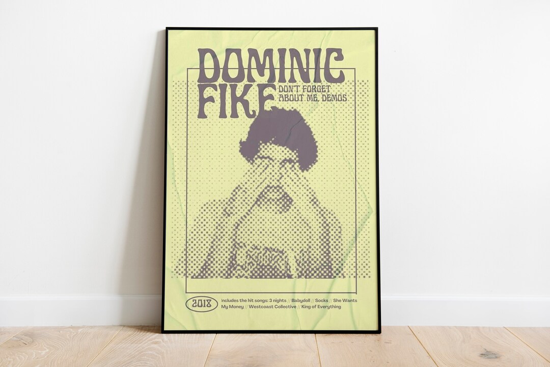 Dominic Fike Retro Custom Tour Poster 90s Music Album Graphic - Etsy