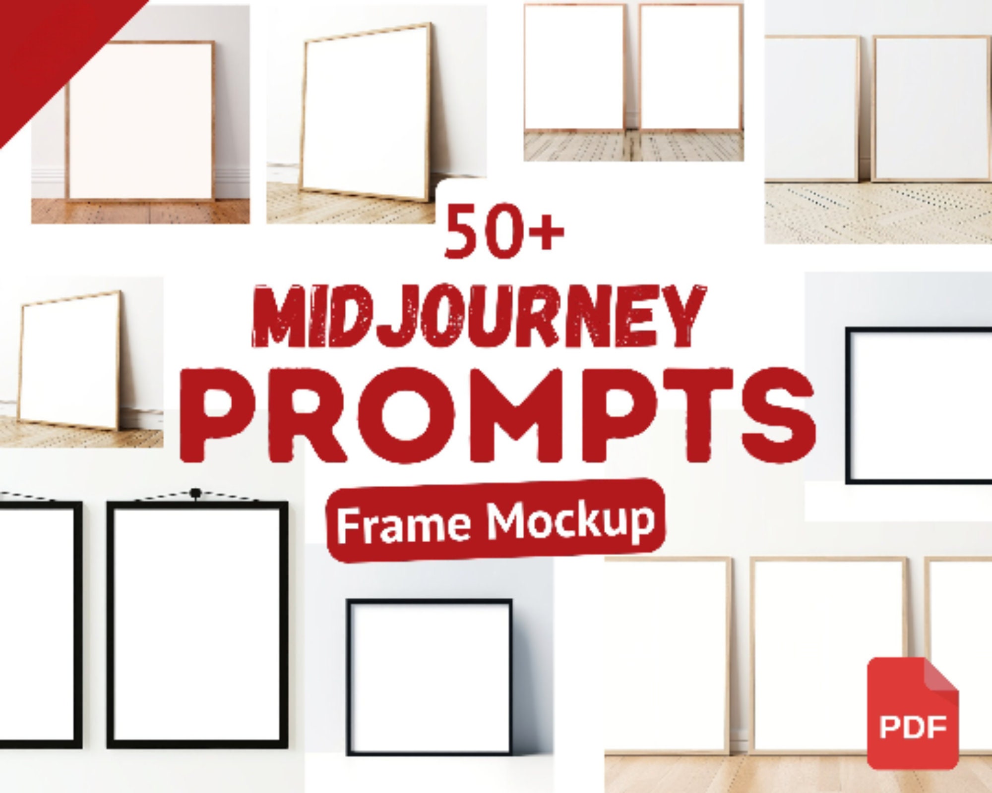 Frame Mockup Midjourney Prompts, 50 Ai Prompts for Digital Art ...